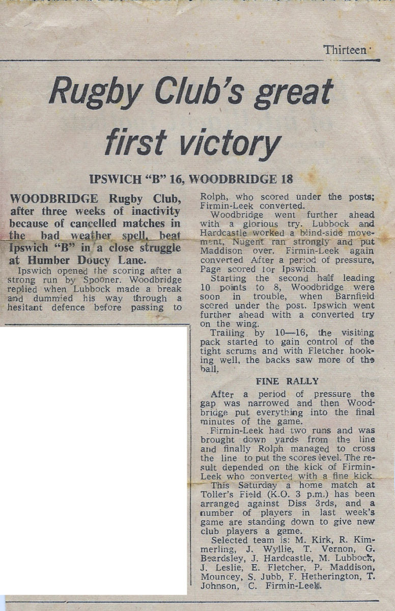 About Us - Woodbridge Rugby ClubWoodbridge Rugby Club